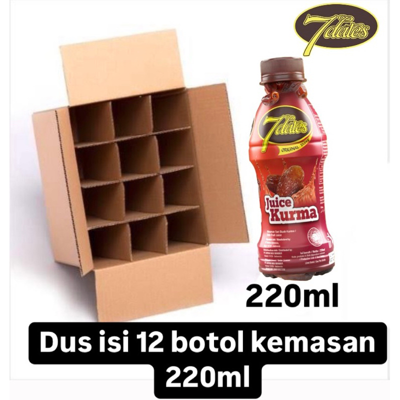 Jual Jus Kurma 7Dates box isi 12 botol kemasan 220ml. 7Dates Sepcial ...