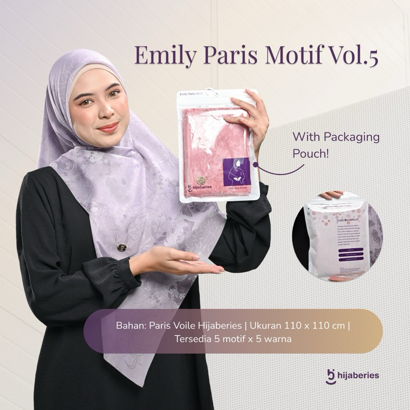 Jual Emily Paris Motif By Hijaberies / Hijab Motif Digital Printing ...