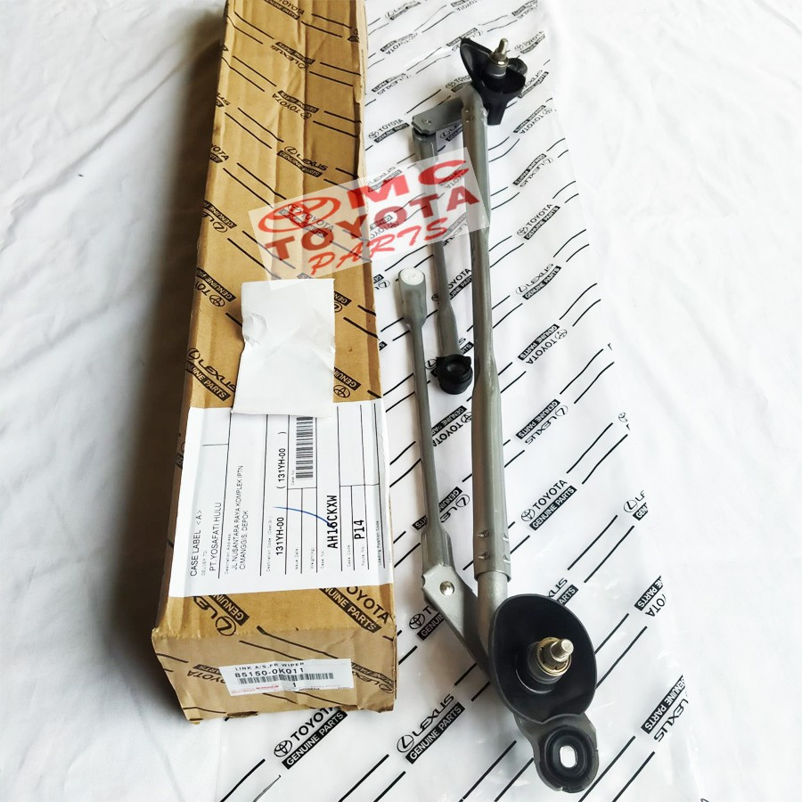 Jual Wiper LInk Assy Depan Fortuner Hilux Original Toyota 85150-0K011 ...