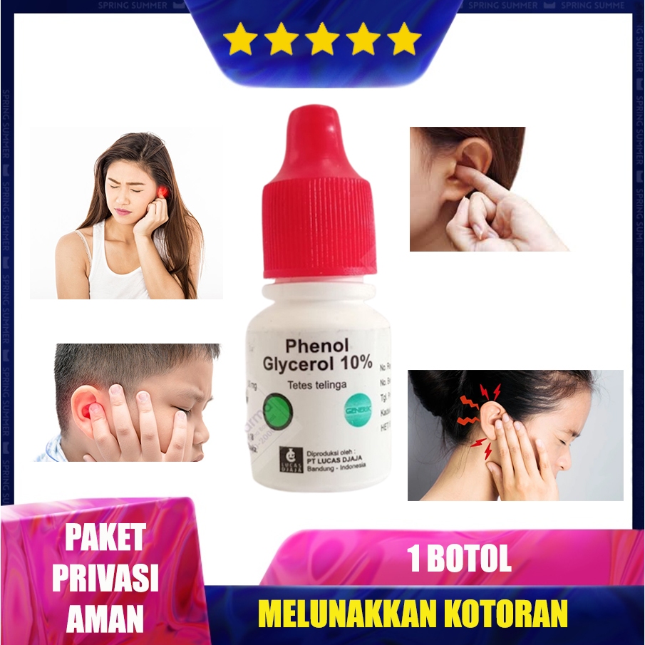 Jual Obat Tetes Telinga Phemol Glycerol | Antiseptik Pelunak Kotoran ...