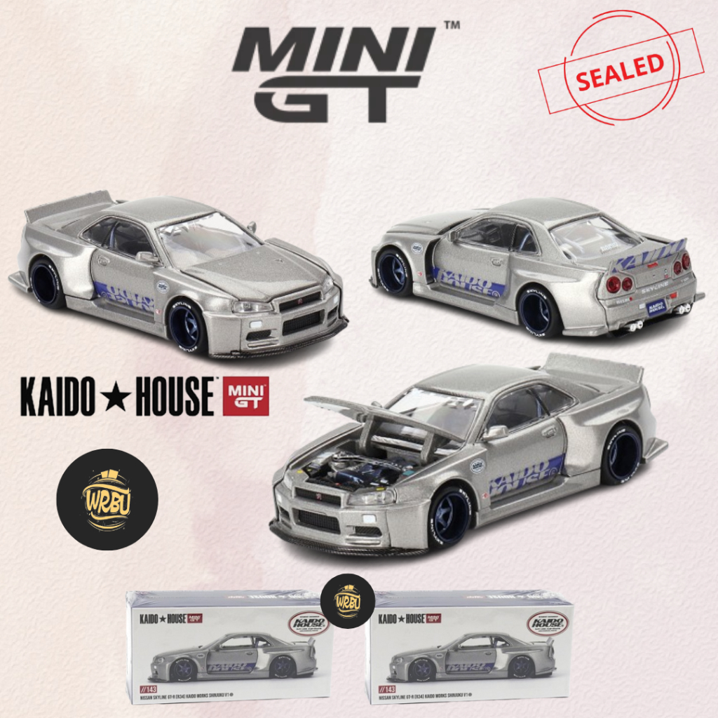 Jual Mini GT Kaido House R34 Silver Shinjuku V1 KHMG143 Sealed | Shopee ...