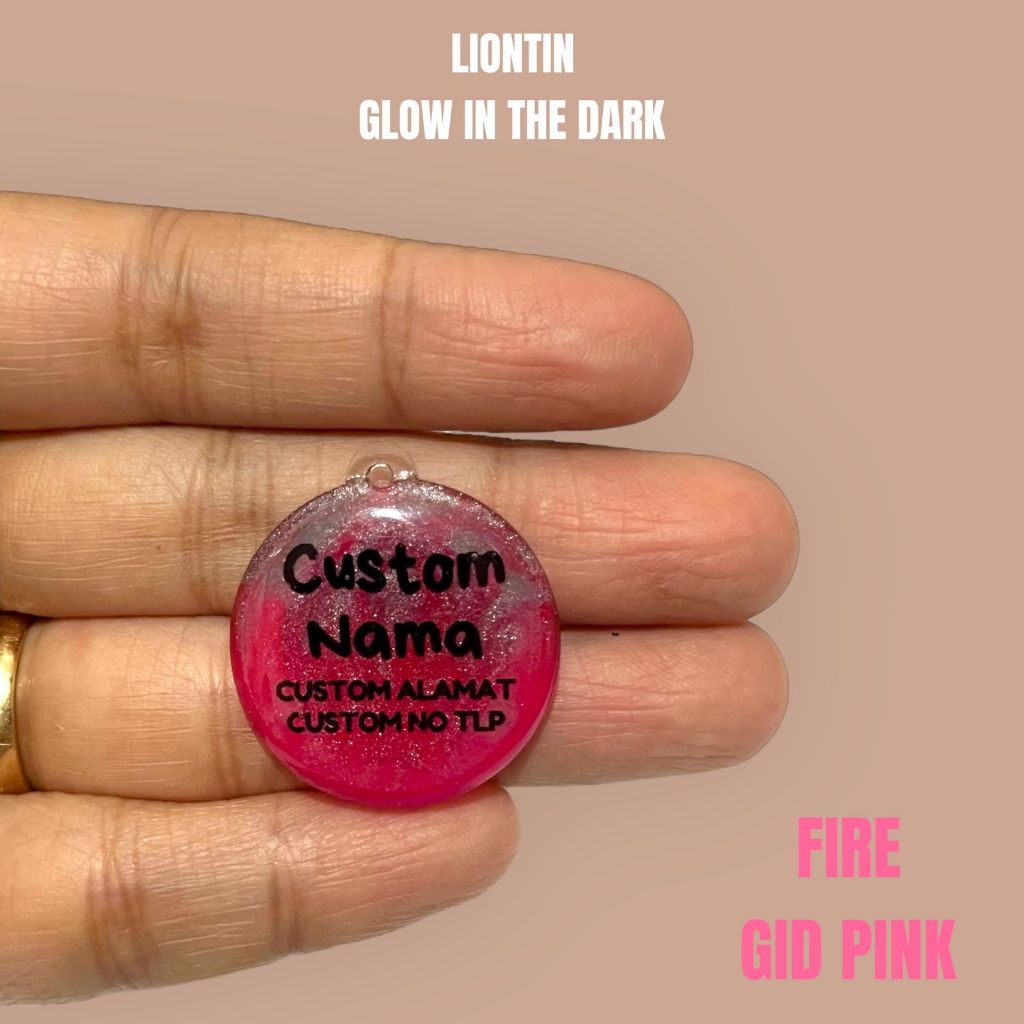 Jual FIRE GLOW IN THE DARK LIONTIN ONLY CUSTOM NAMA/LIONTIN CUSTOM NAMA ...
