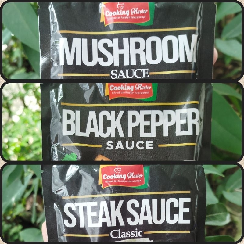 Jual Cooking Master Saus Lada Hitam, Saus Steak, Saus Jamur Kemasan ...
