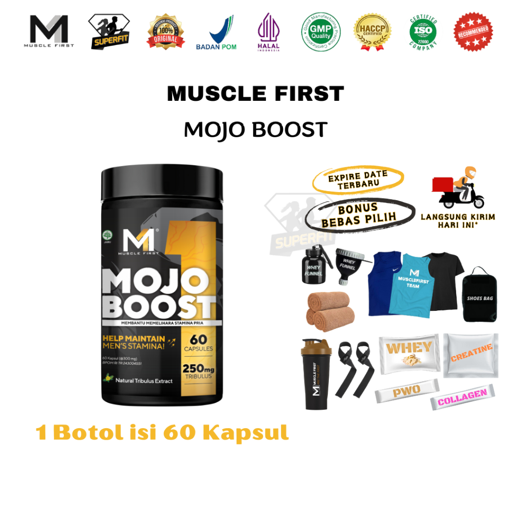 Jual MUSCLE FIRST M1 MojoBoost 1 Botol isi 60 Kapsul - Suplemen Alami ...