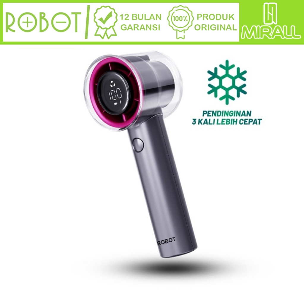 Jual ROBOT Mini Fan Portable RT-BF26 Kipas Angin Mini Portable 3000mAh ...