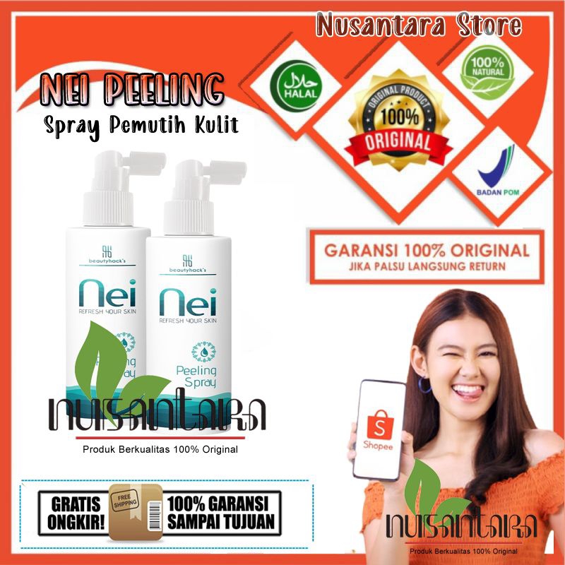 Jual NEI PEELING SPRAY ASLI PENGHILANG DAKI & PEMUTIH LEHER & KETIAK ...