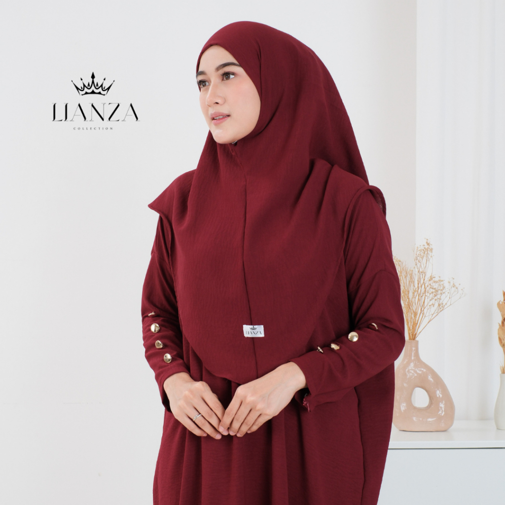Jual LIANZA - Inara Abaya Gamis Set Hijab Baju Gamis Lebaran 2025 model ...
