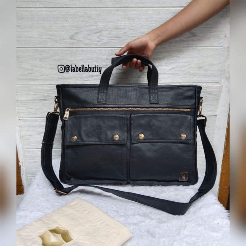 Jual Porter International Messenger Laptop Bag Briefcase Second ...
