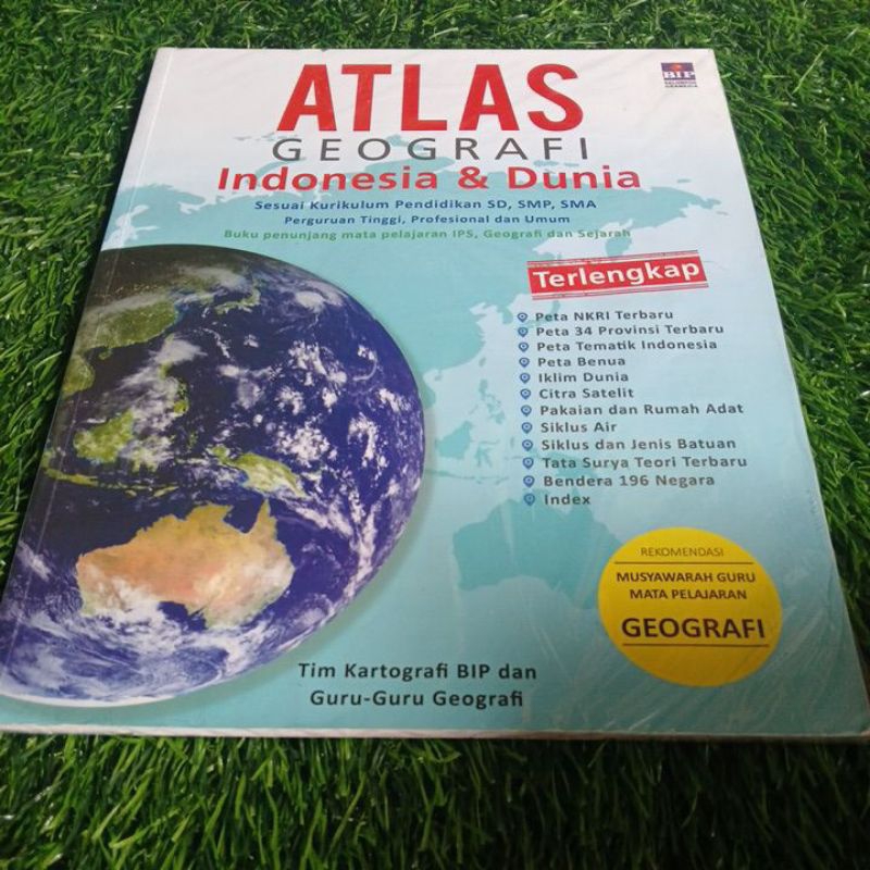 Jual BUKU ATLAS GEOGRAFI INDONESIA & DUNIA TERLENGKAP | Shopee Indonesia