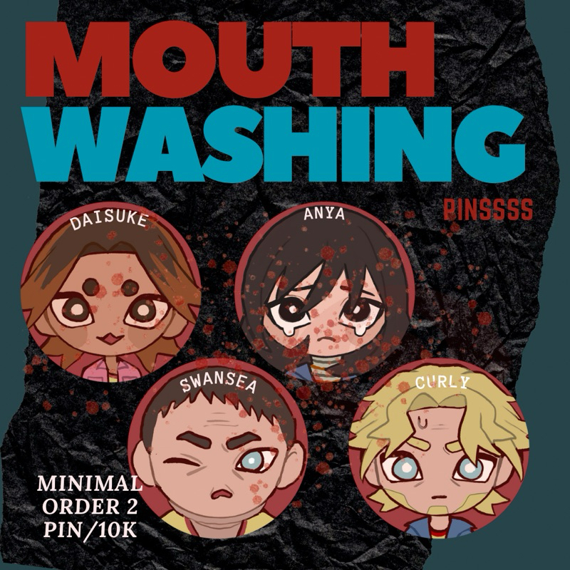 Jual [PO] Mouthwashing merch horror game daisuke mouthwashing curly ...