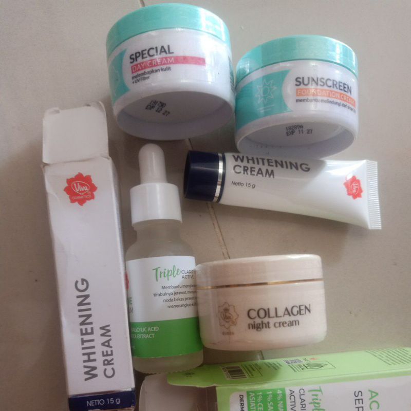 Jual paket Viva series acne serum foundation viva | Shopee Indonesia