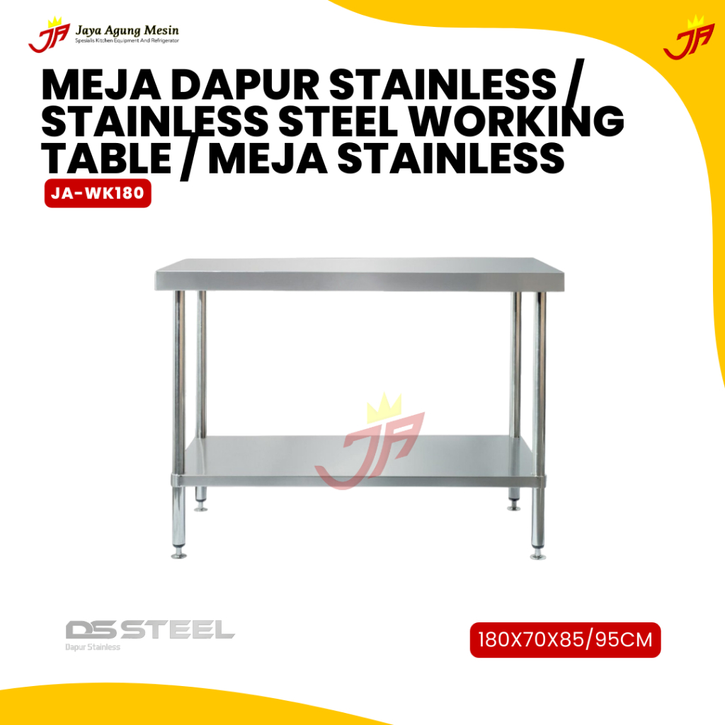 Jual DS Steel Meja Dapur Stainless / Stainless Steel Working Table ...