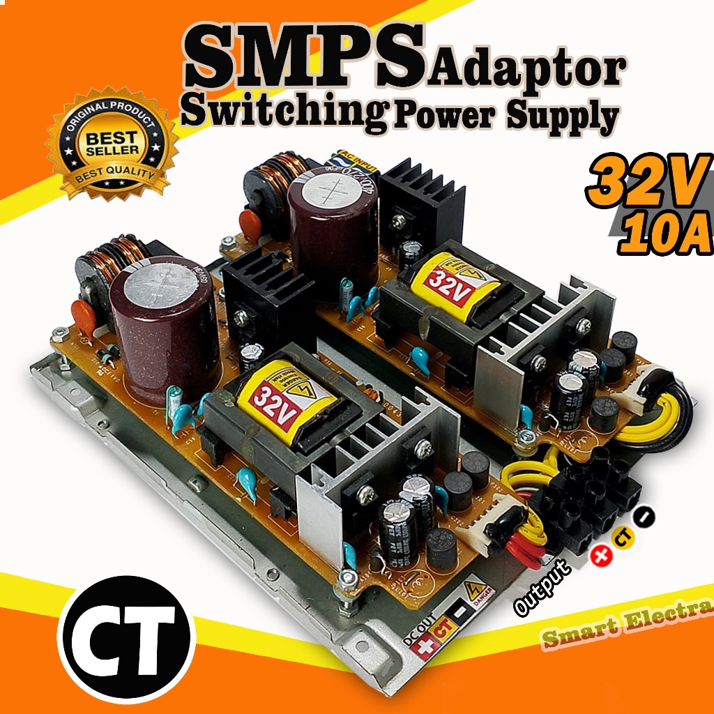 Jual Adaptor SMPS power supply 32V 12A & 32V 10A CT dan NON CT | Shopee ...