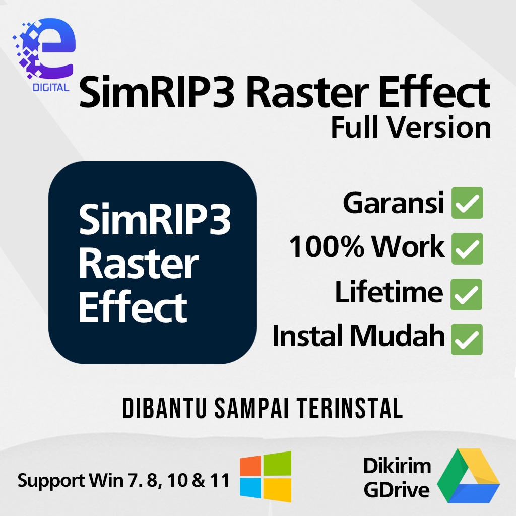 Jual Scrip Raster SimRIP3 Photoshop & Raster Effect DST,DTF | Shopee ...