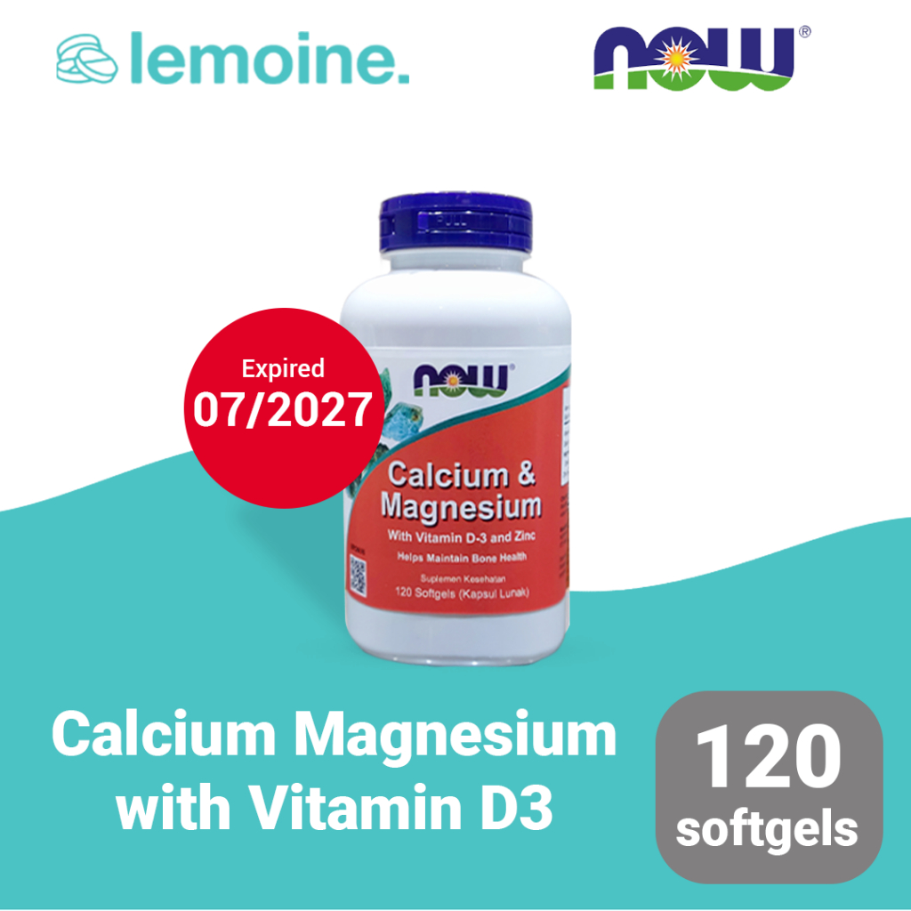 Jual Now Calcium Magnesium with Vitamin D3 Imunitas Tubuh Kesehatan ...