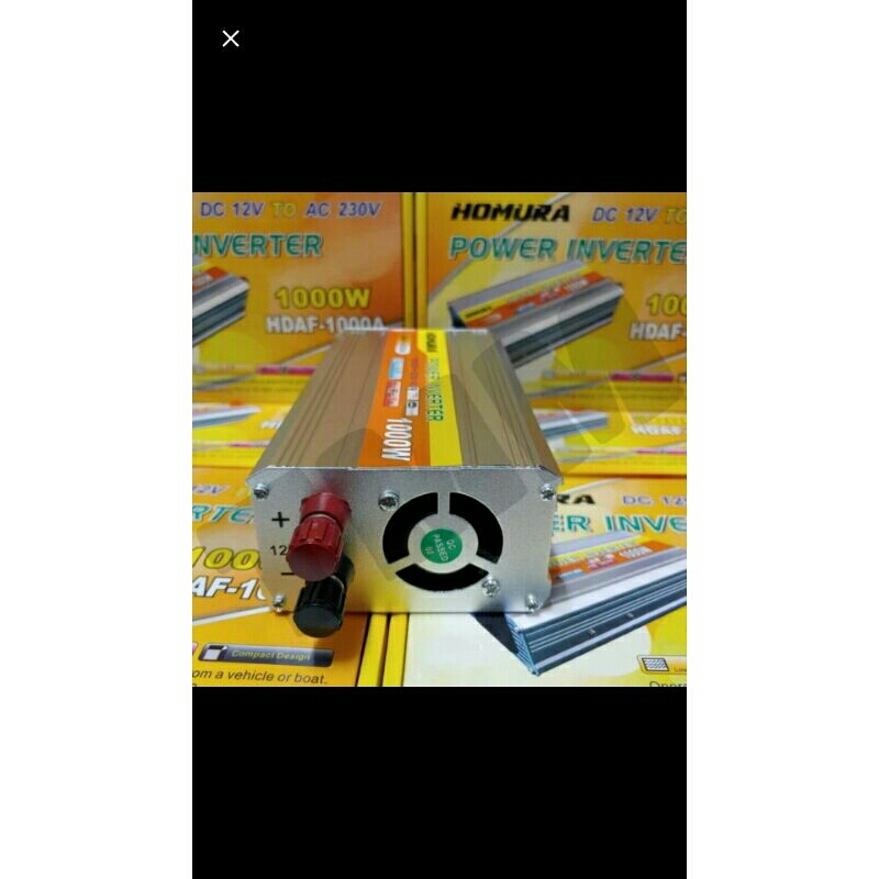 Jual POWER INVERTER HOMURA/ HANAYA 12V 1000WATT DC 12V TO AC 220Vs ...