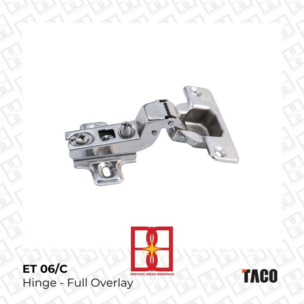 Jual ENGSEL TACO - ET 06/C (Hinge - Full Overlay) | Shopee Indonesia