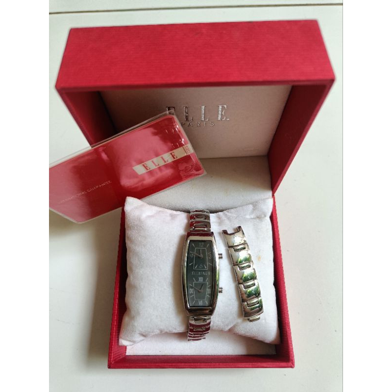 Jual Jam Elle dual time zone original bekas fullset full link normal ...