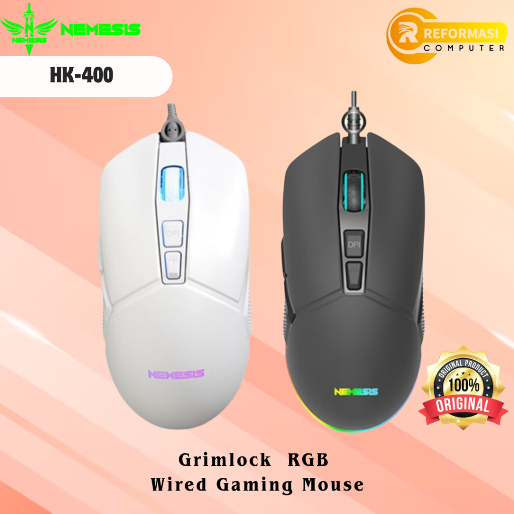 Jual NYK NEMESIS Mouse Gaming NYK Nemesis Grimlock HK-400 | Shopee ...