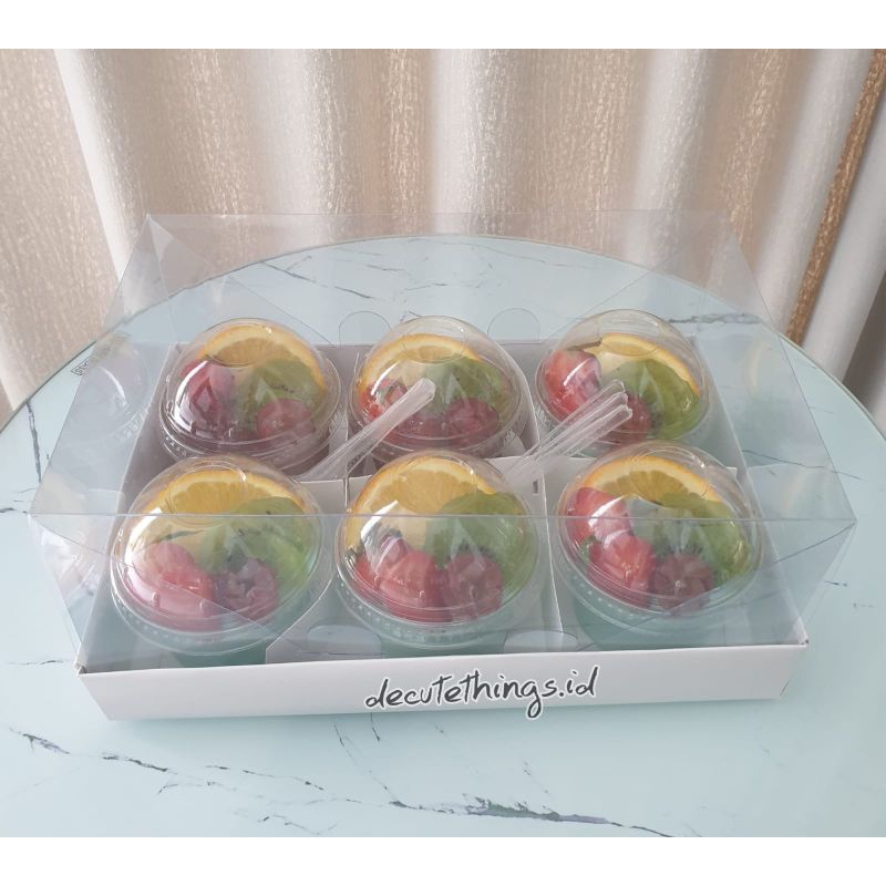 Jual Box Cupcake sekat 6/ Dus sekat 6 tutup mika | Shopee Indonesia