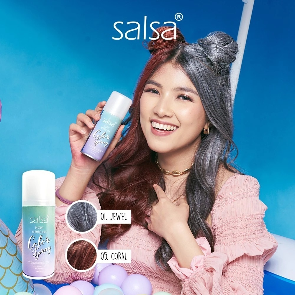 Jual SALSA Instant Mermaid Hair Color Spray - Semir Rambut Temporary ...