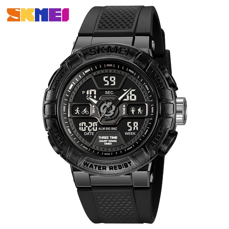 Jual Jam Tangan Pria SKMEI Analog Digital 2227 Black Water Resistant ...
