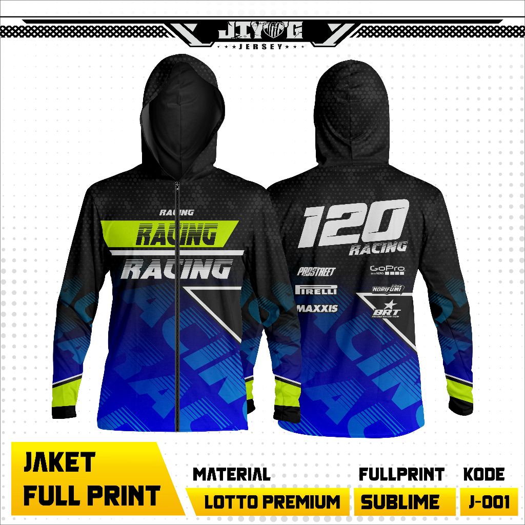 Jual JAKET FULL PRINT BEBAS DESAIN - JAKET OLAHRAGA - JAKET MANCING ...