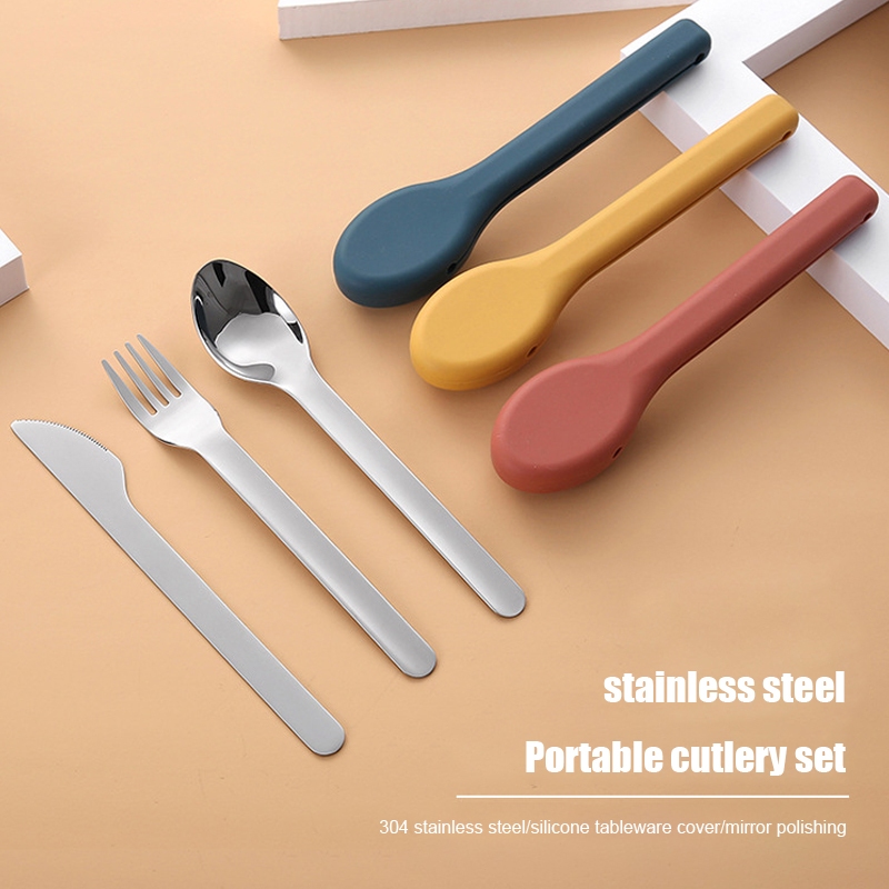 Jual Peralatan Makan Korean Cutlery Set/ 304 Stainless Steel Travel ...