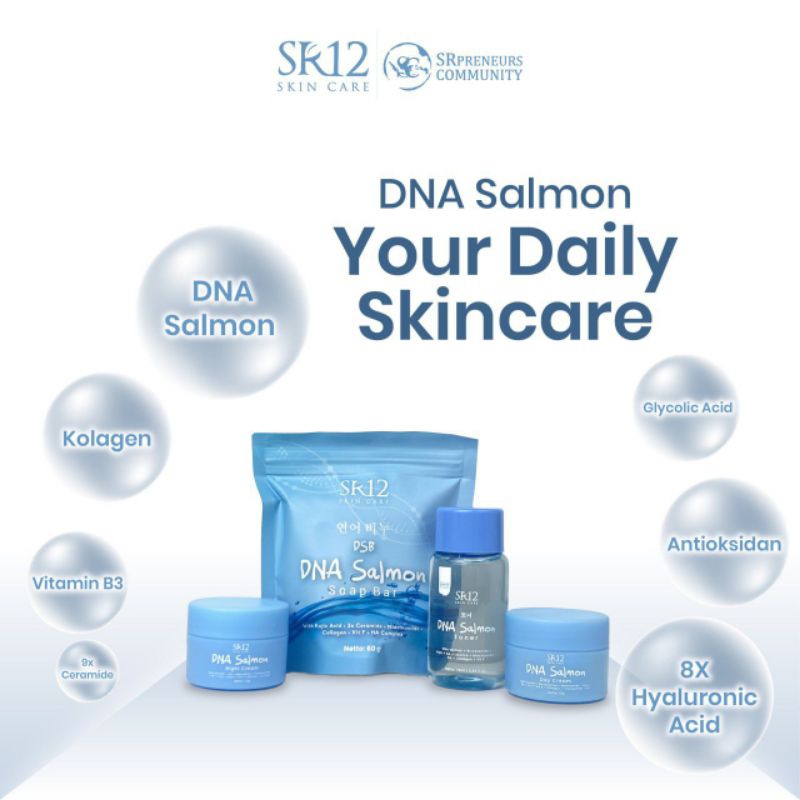 Jual DNA Salmon Package SR12 - Paket Skincare SR12 - Mencerahkan Wajah - Menyamarkan Bintik ...