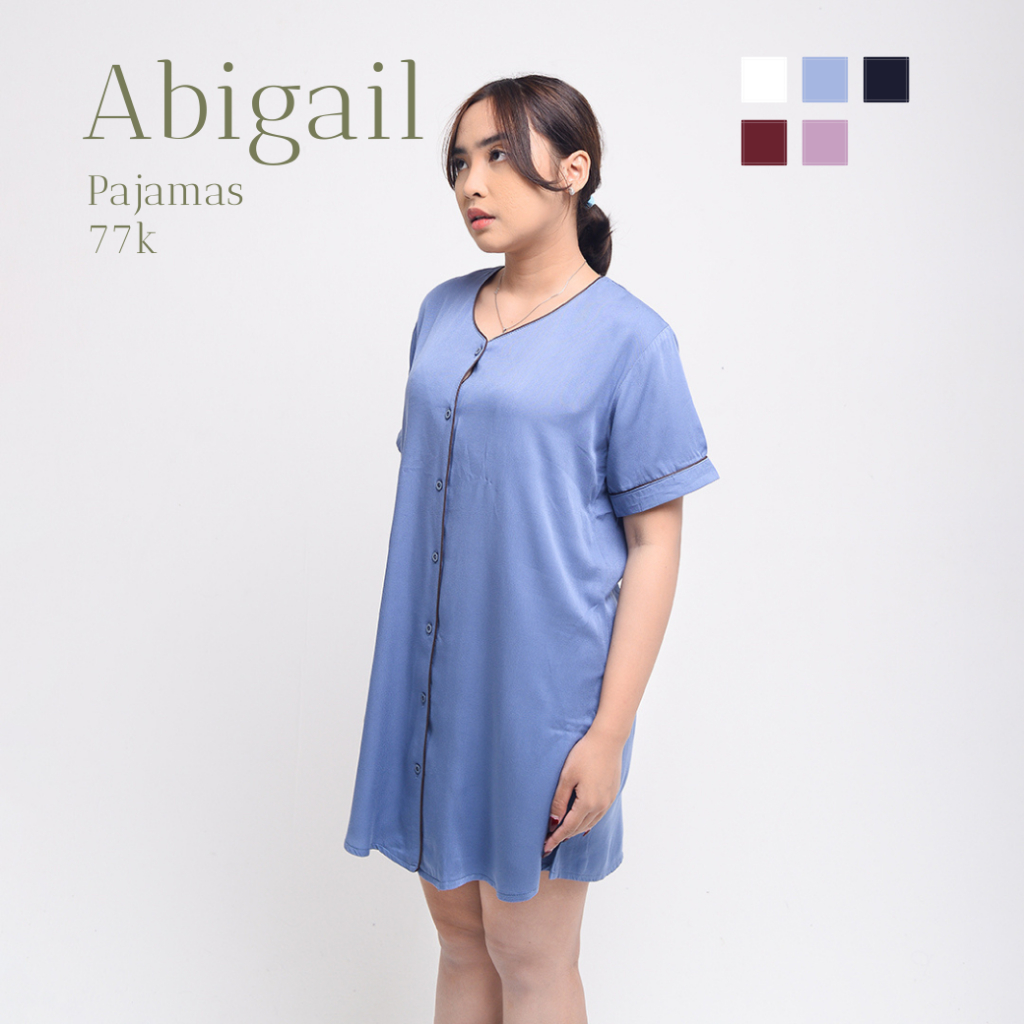 Jual Abigail Pajamas ^^ Dress Wanita | Piyama Baju Tidur Rayon Twill | Shopee Indonesia