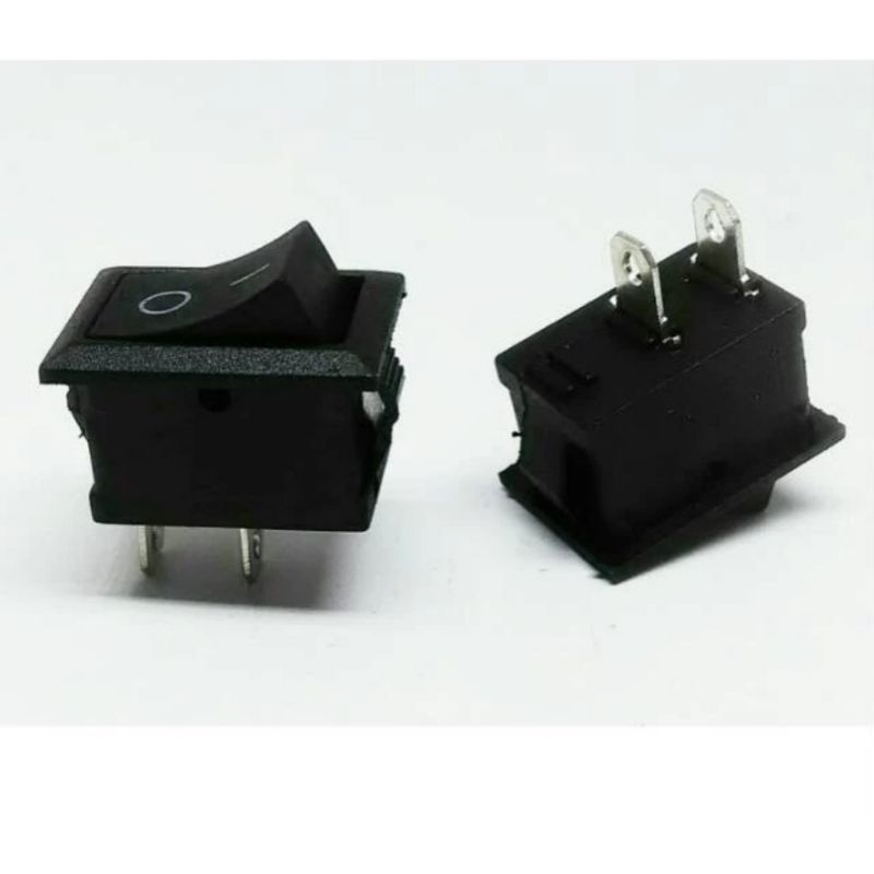 Jual Switch on of kaki 2 Switch hitam kecil Saklar hitam kecil | Shopee ...