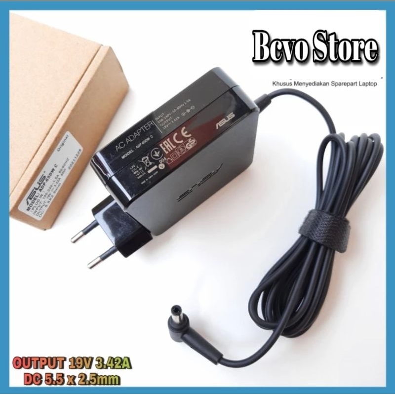 Jual ORIGINAL AC Adaptor Charger ASUS All in One 19V-3.42A 65W DC 5.5x2.5mm | Shopee Indonesia