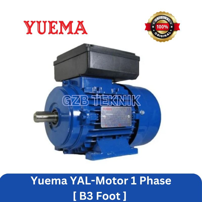 Jual Yuema Dinamo 1 Phase 2,2kW 3HP 220V/240V B3 Foot Mounted / Electric Motor / Elektro Motor ...