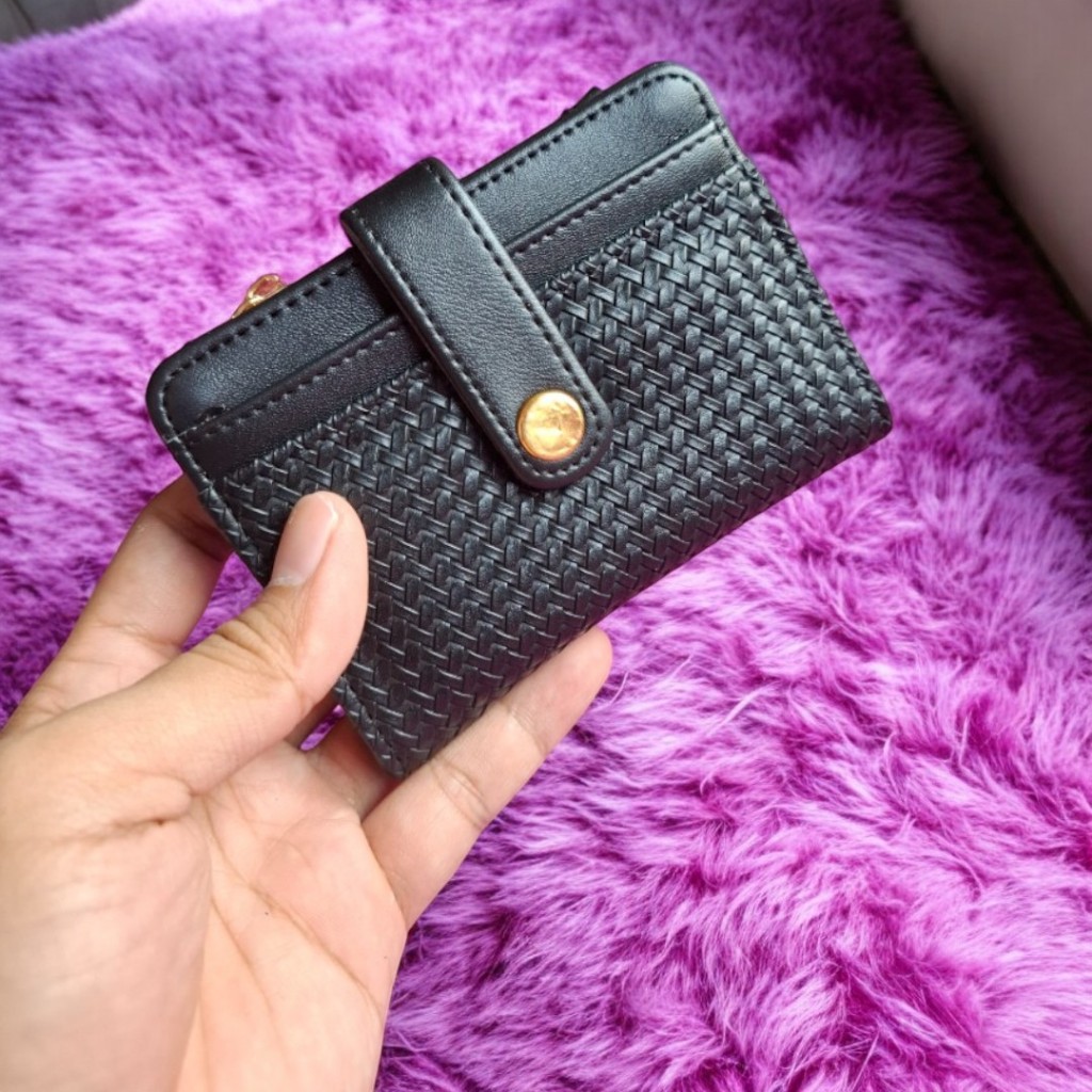 Jual Dompet Wanita Kecil Aesthetic Sevica Motif Anyam Terbaru 2024 ...