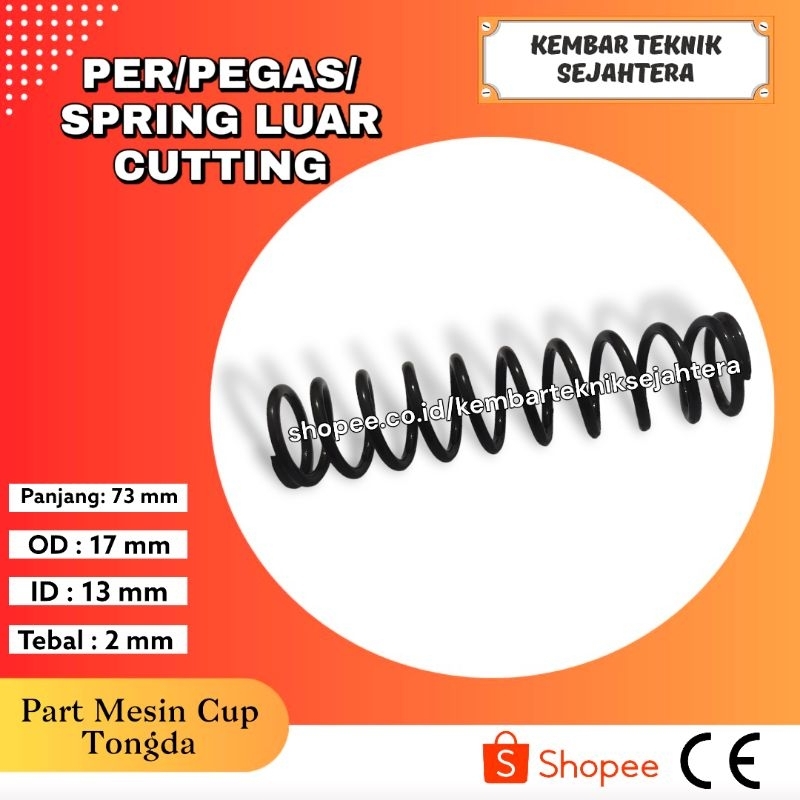 Jual Per pegas spring luar cutting mesin cup Filling Sealer Tongda Otomatis | Shopee Indonesia