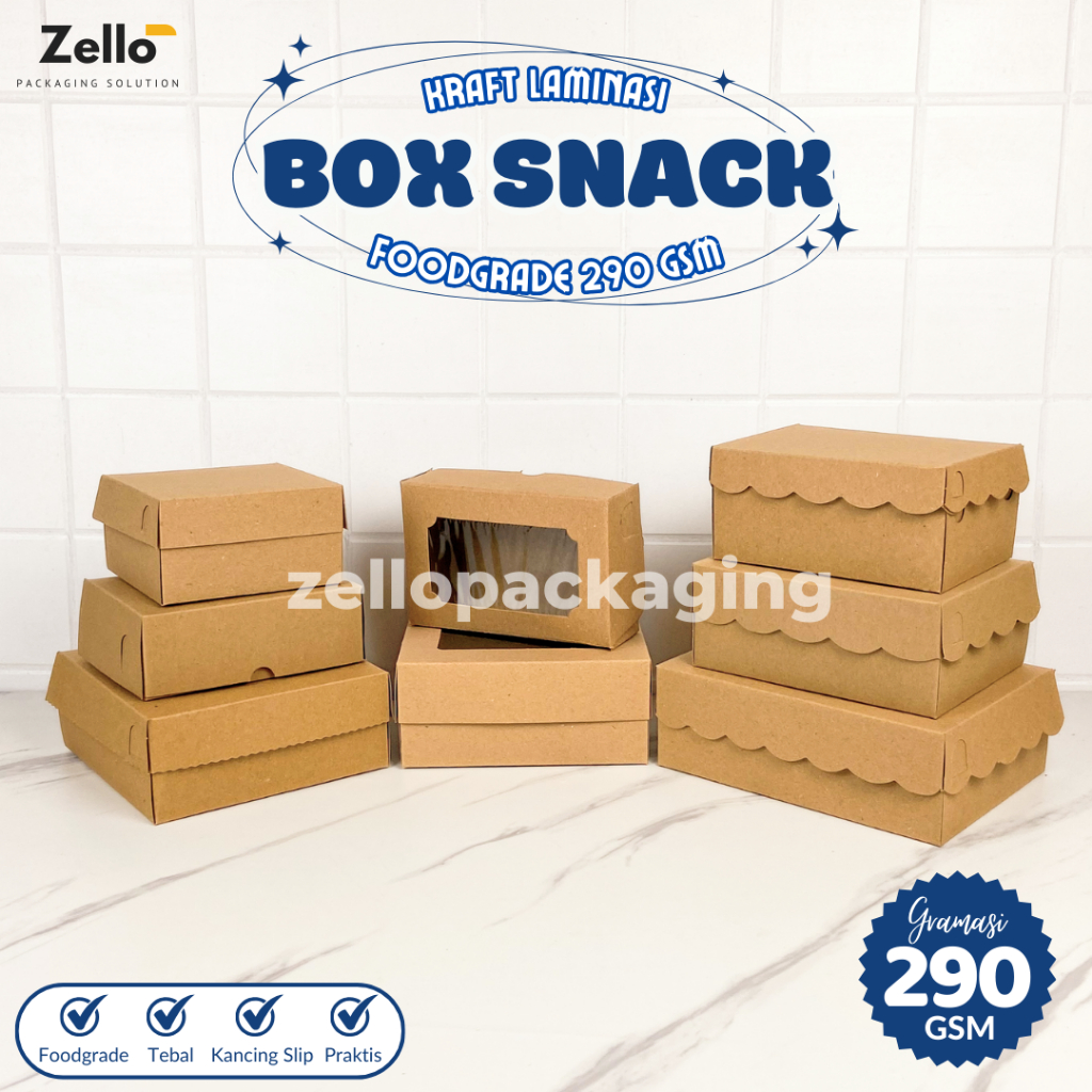 Jual Kotak Snack Box Kue Kemasan Jajan Renda Jendela Polos Roti Makanan ...