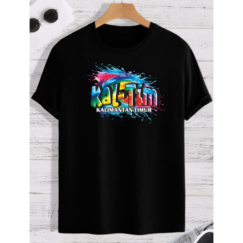 Jual BAJU KAOS TULISAN KAL-TIM YANG LEMBUT SERTA BERAGAM WARNA YANG ...