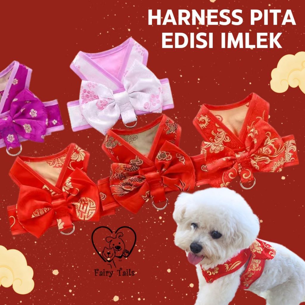 Jual Harness Jubah Baju Imlek Dengan Ring Pengait Tali Tuntun Leash ...