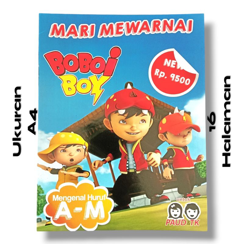 Jual BUKU ANAK MEWARNAI BOBOI BOY | Shopee Indonesia