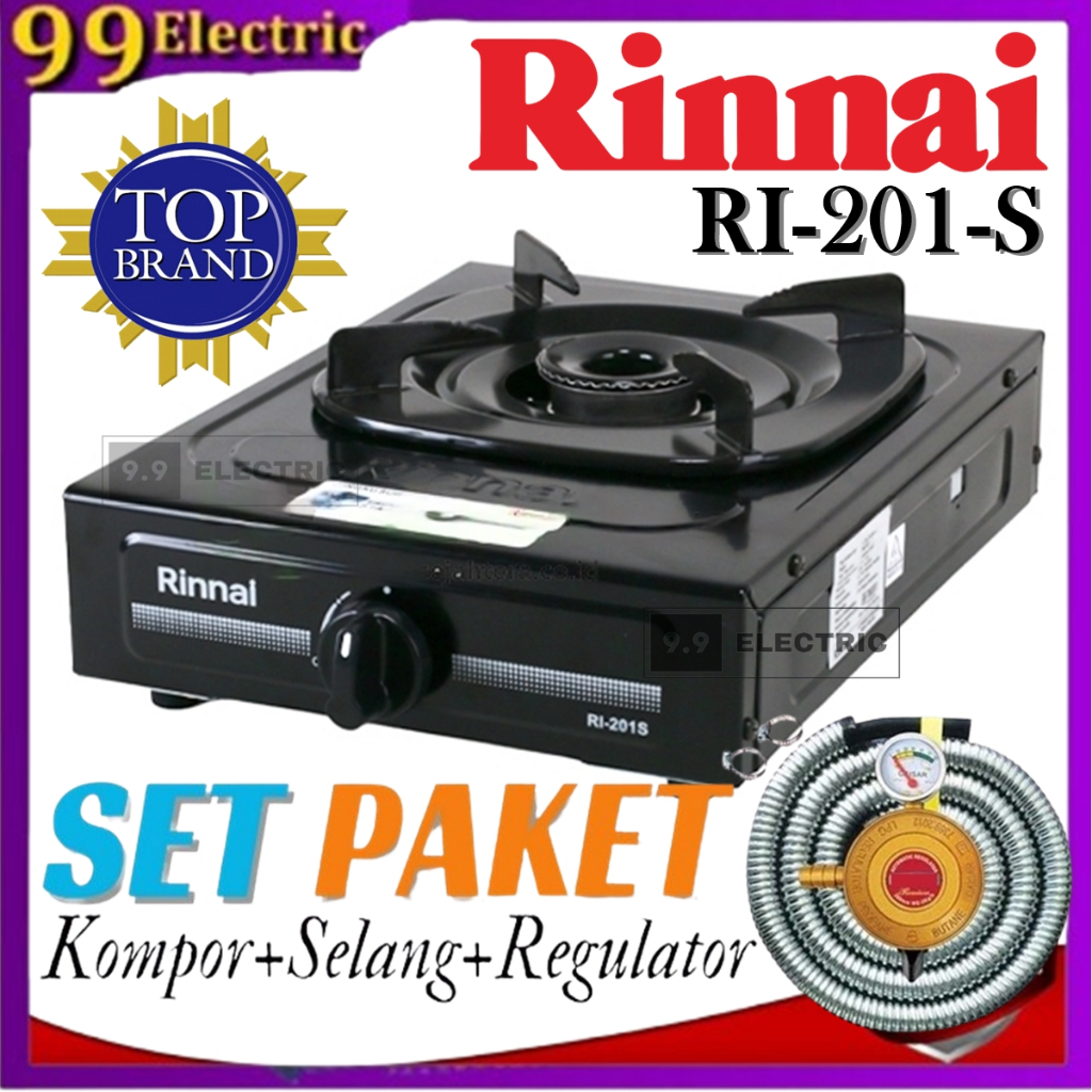 Jual Rinnai Kompor Gas 1 Tungku 39 cm (RI-201S) | Shopee Indonesia