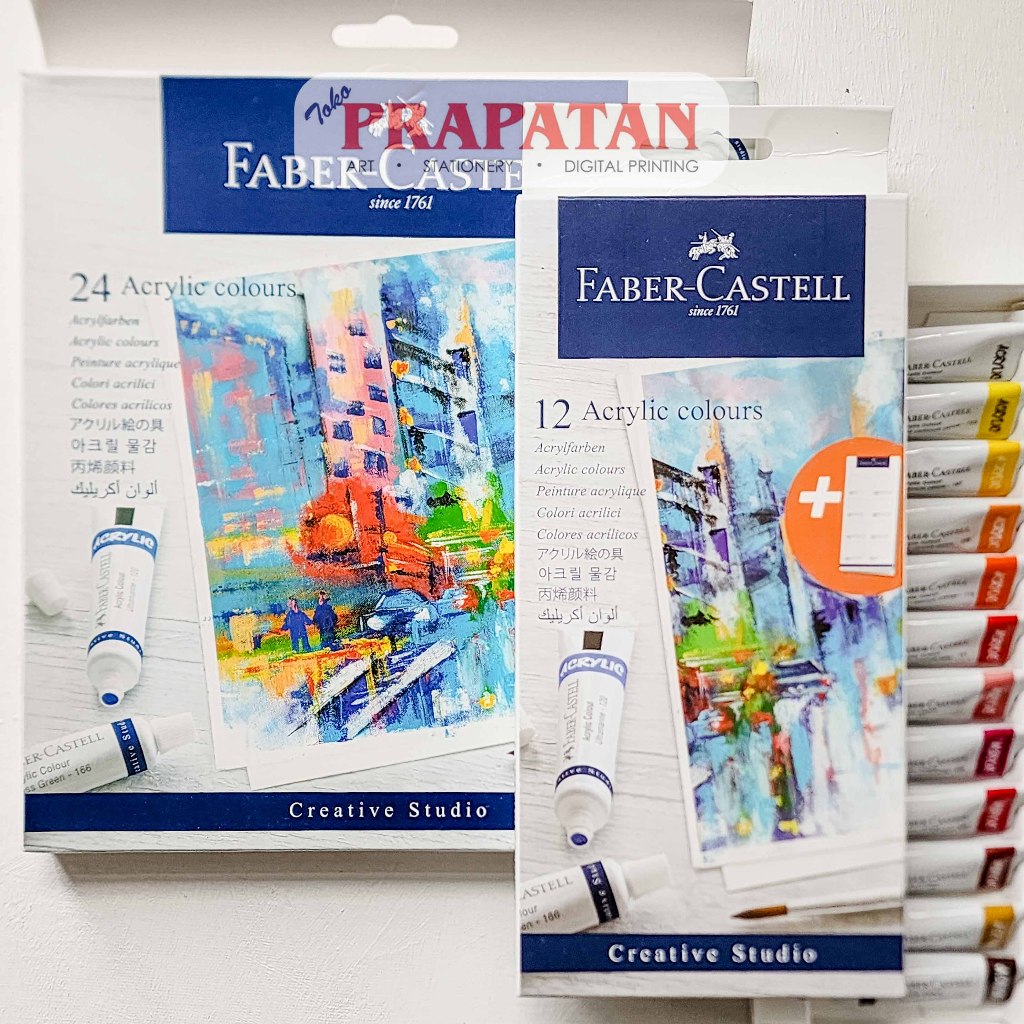 Jual Cat Akrilik Set Faber Castell 9ml | Acrylic Set | Creative Studio ...