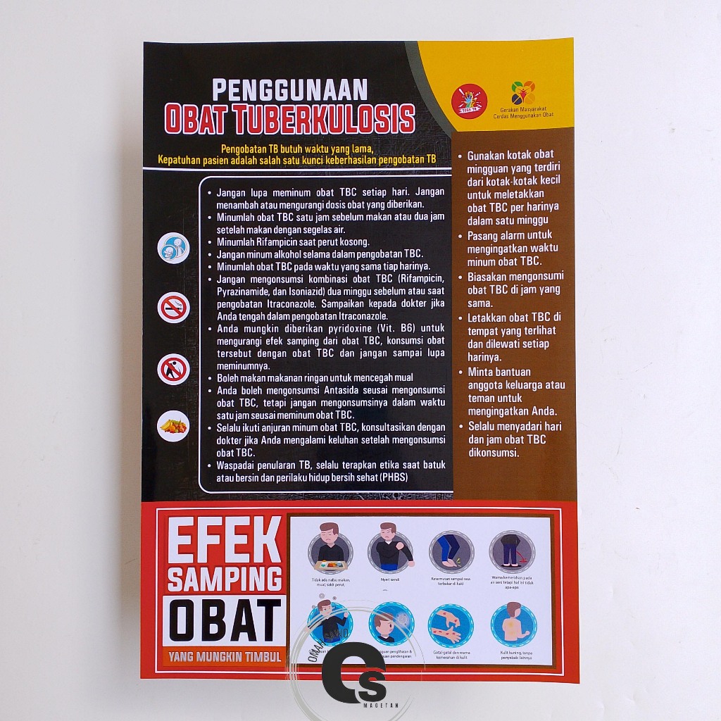 Jual Poster Penggunaan Obat Tuberkulosis - Poster TBC - Farmasi ...