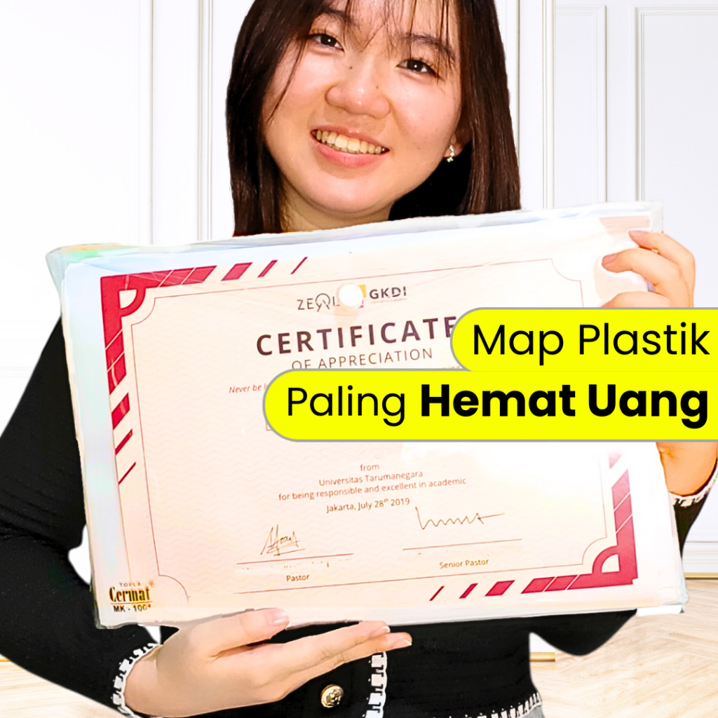 Jual Map Kancing Plastik BESAR F4 TIPIS Bening Dokumen File Folder ...
