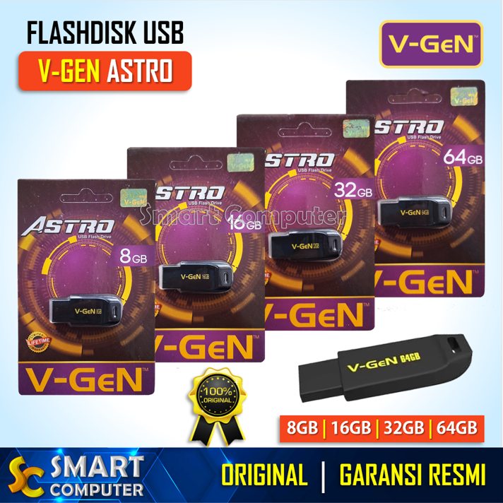 Jual V-GEN Astro Flashdisk USB Vgen 8GB / 16GB / 32GB / 64GB Original ...