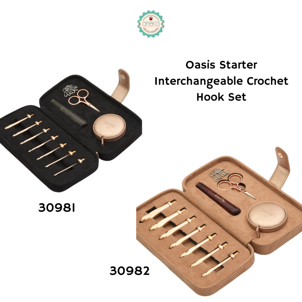 Jual KNITPRO - Oasis Starter Interchangeable Crochet Hook Set / Alat ...