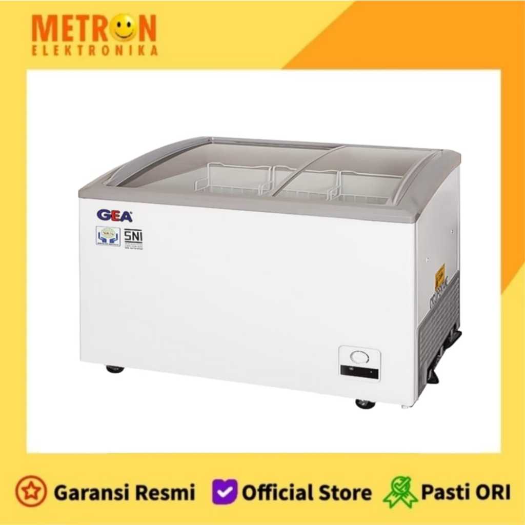 Jual GEA SD 303 - SLIDING FLAT GLASS FREEZER 300 LT | Shopee Indonesia