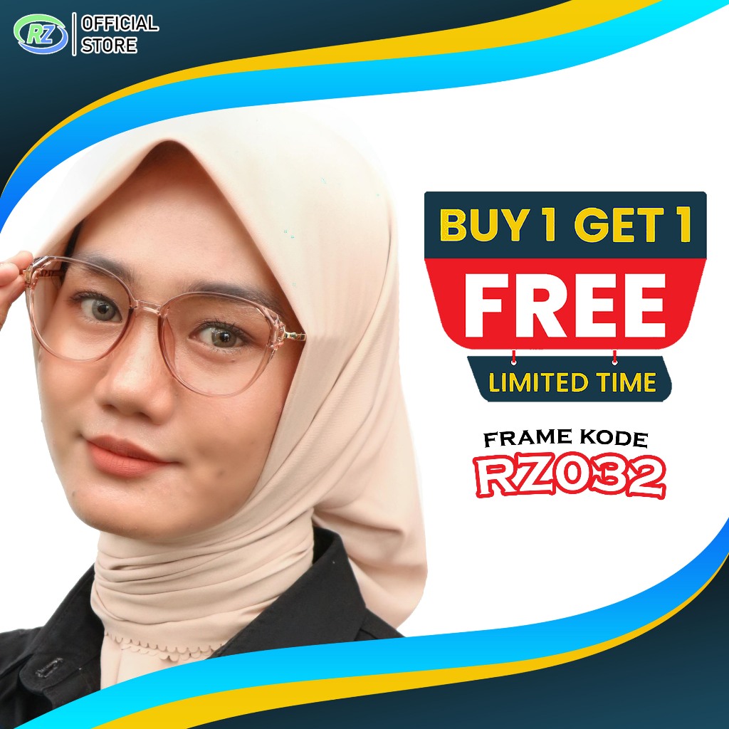 Jual [BELI 1 GRATIS 1] Kacamata Frame Bulat Plastik Premium - Kode ...