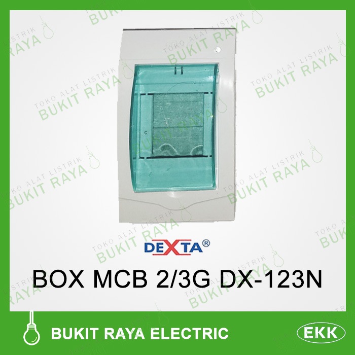 Jual Dexta Box MCB 2/3G Dengan Tutup DX-123N 2 Grup 3 Grup | Shopee ...