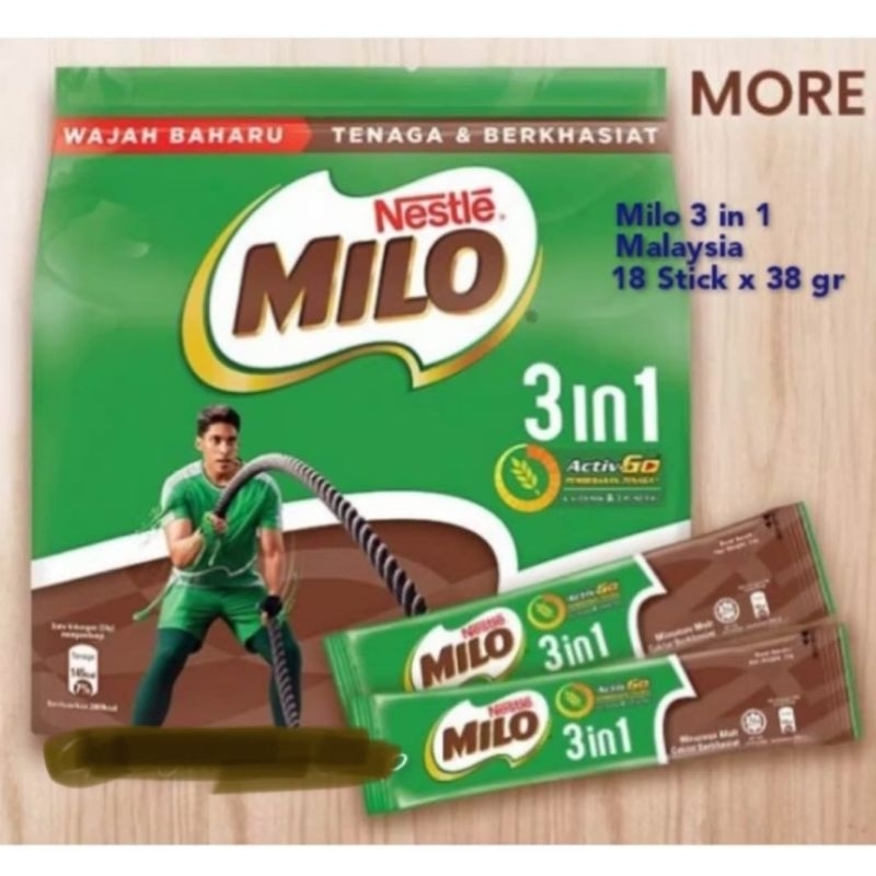 Jual milo sachet ori malaysia, isi 18 stick | Shopee Indonesia