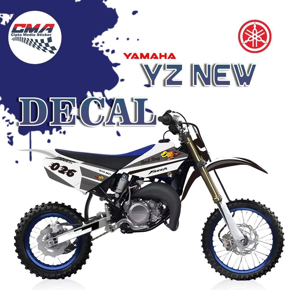 Jual STICKER DECAL YZ FREE REQUEST FULL BODY KEREN TERBARU LOGO EMBLEM ...